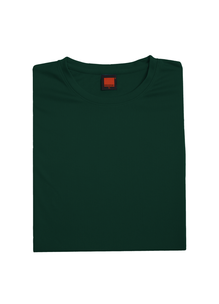 Quick Dry Plain Round Neck T-shirt OREN SPORT QD0415 160GSM - Forest ...