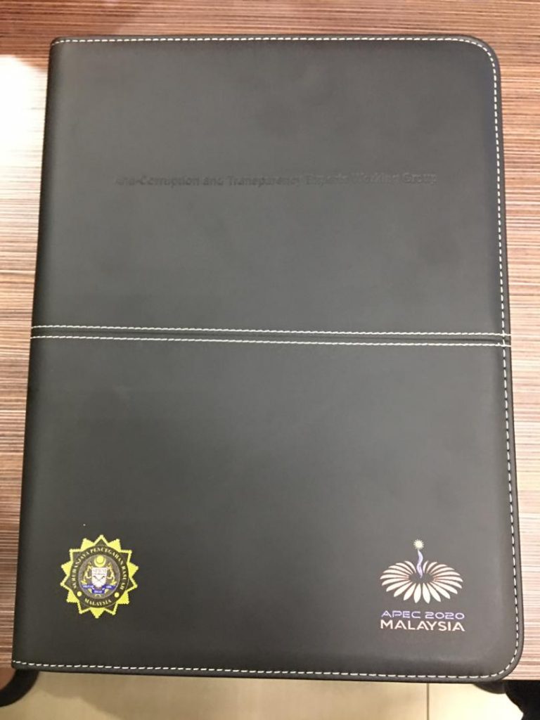 Debossing and Logo Printing on Seminar Folder - Hosanna Marketing