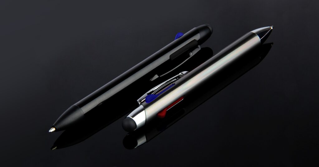 Multicolour Pen with Stylus - Hosanna Marketing